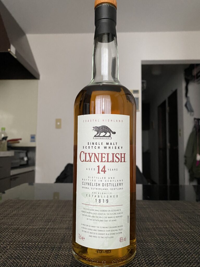 クライヌリッシュ14年 飲んでみた感想と評価 ハイランドモルトを堪能できるウイスキーです。 Whisky Cat 2427